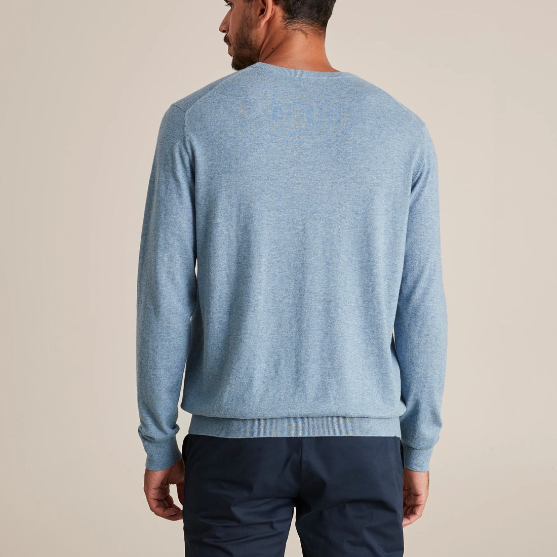 Preview Cotton Cashmere Knit Jumper - Blue | Target Australia