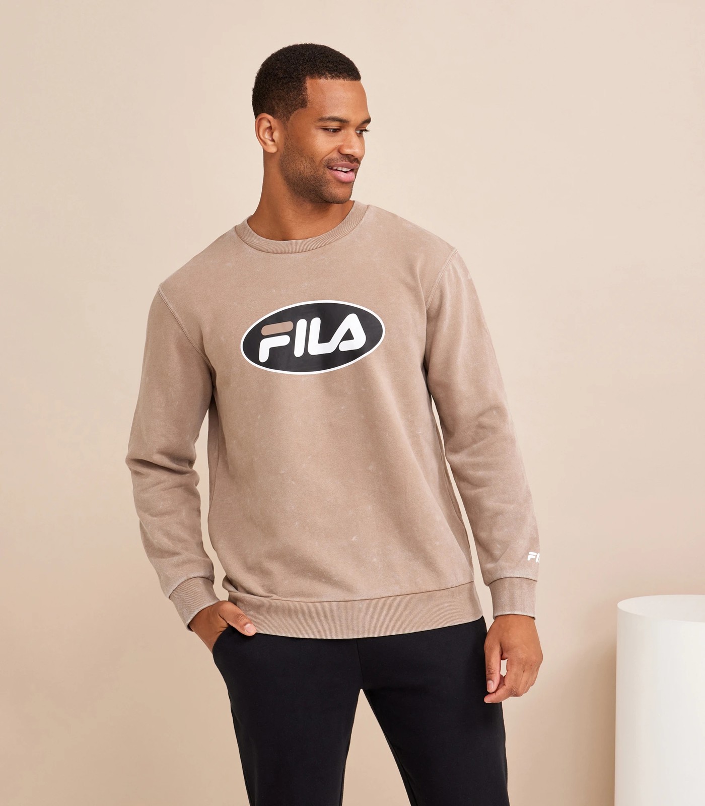 Fila Onyx Acid Wash Crew Jumper | Target Australia