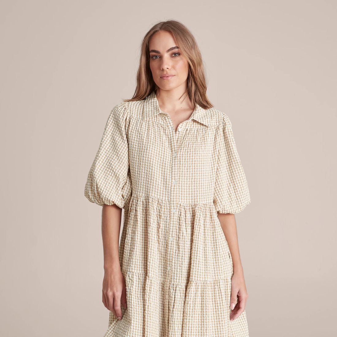Tiered Mini Shirt Dress | Target Australia