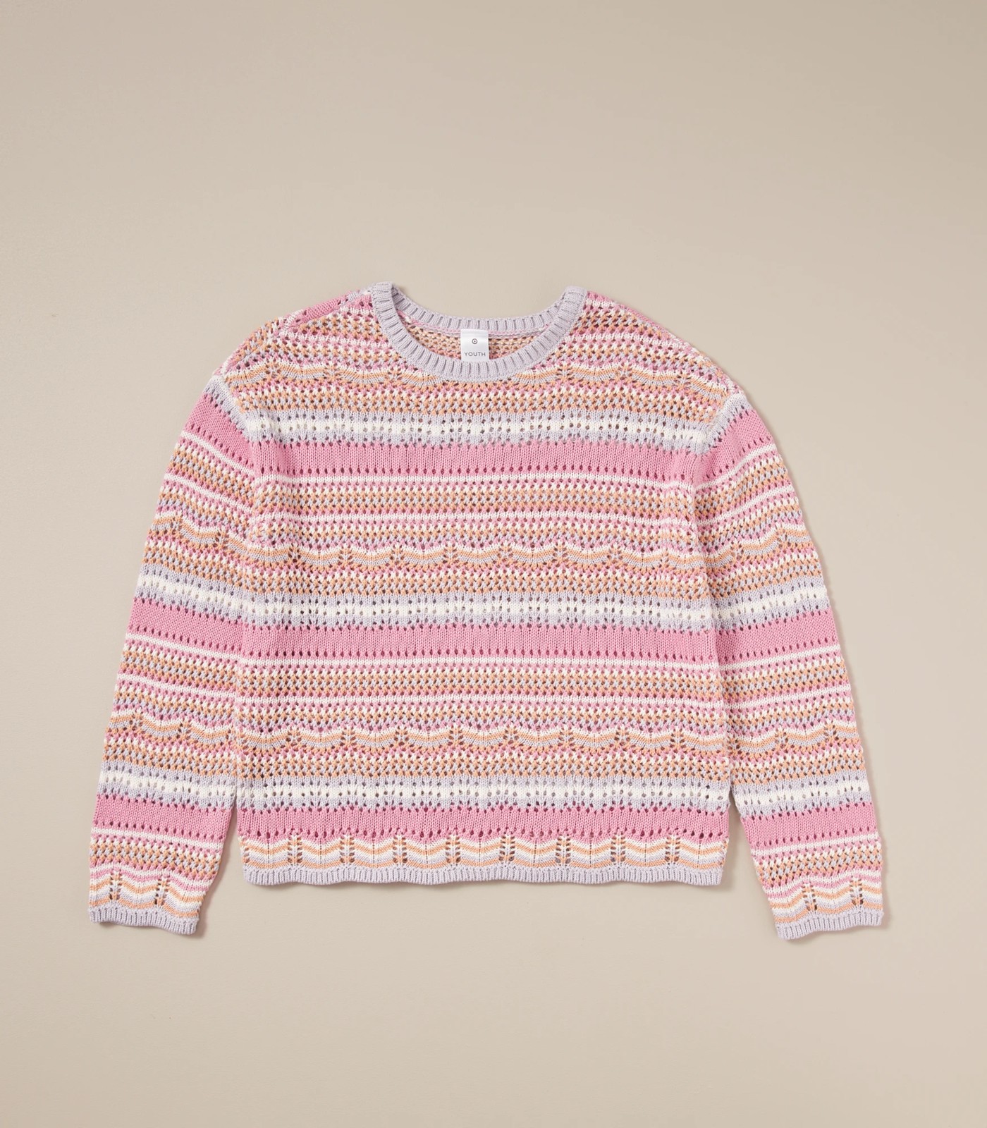 Crochet Stripe Knit Jumper | Target Australia