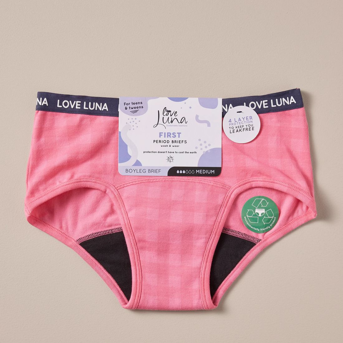 Young Girls Love Luna Period Boyleg Briefs | Target Australia