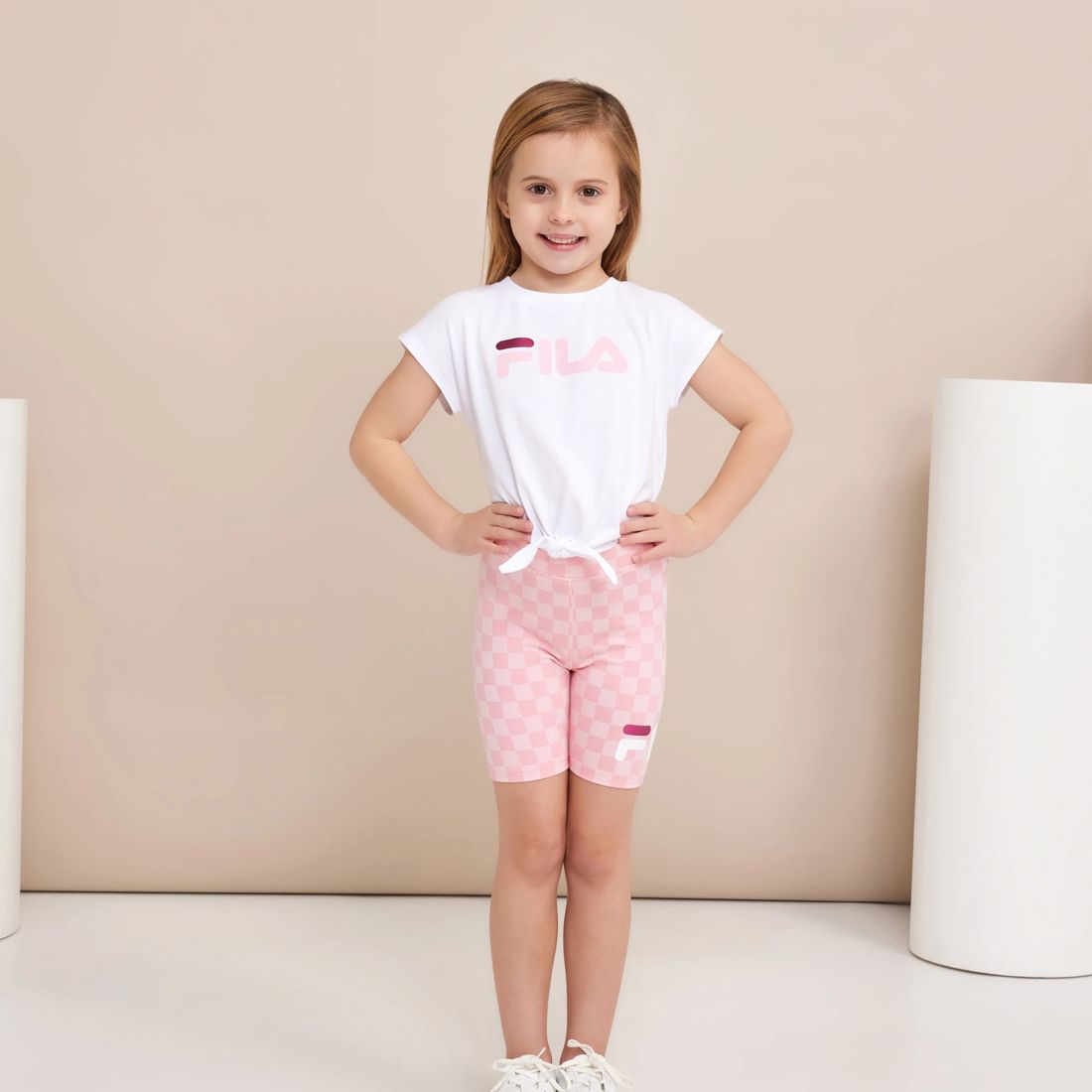 Fila Dora Checkerboard Bike Short | Target Australia