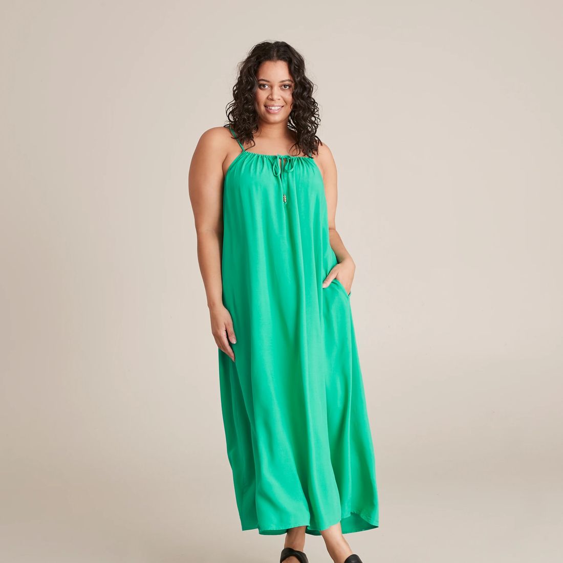 Resort Tie Front Maxi Dress | Target Australia