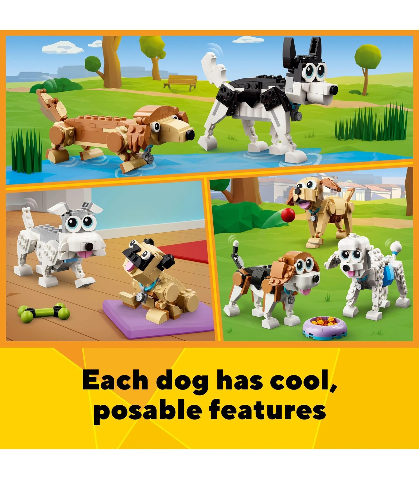 LEGO® Creator Adorable Dogs 31137 | Target Australia