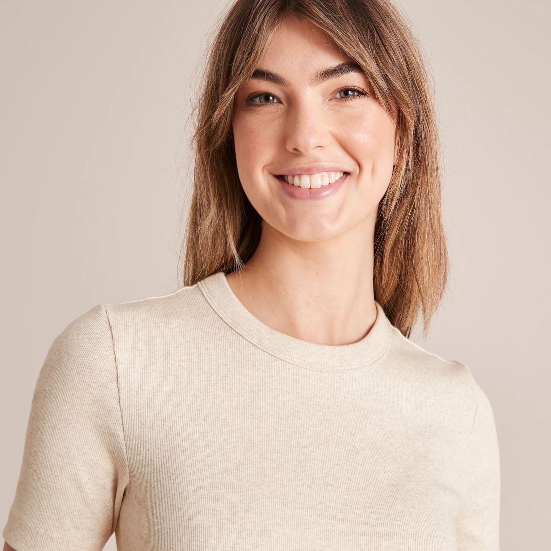 Organic Cotton Rib Layer T-Shirt | Target Australia