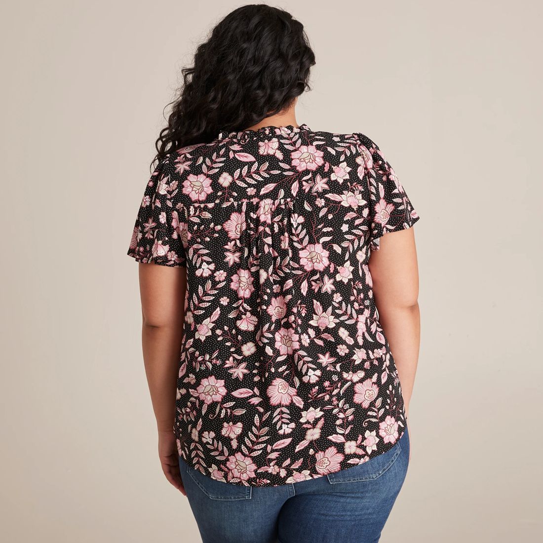 Curve Shirred Yoke Blouse | Target Australia