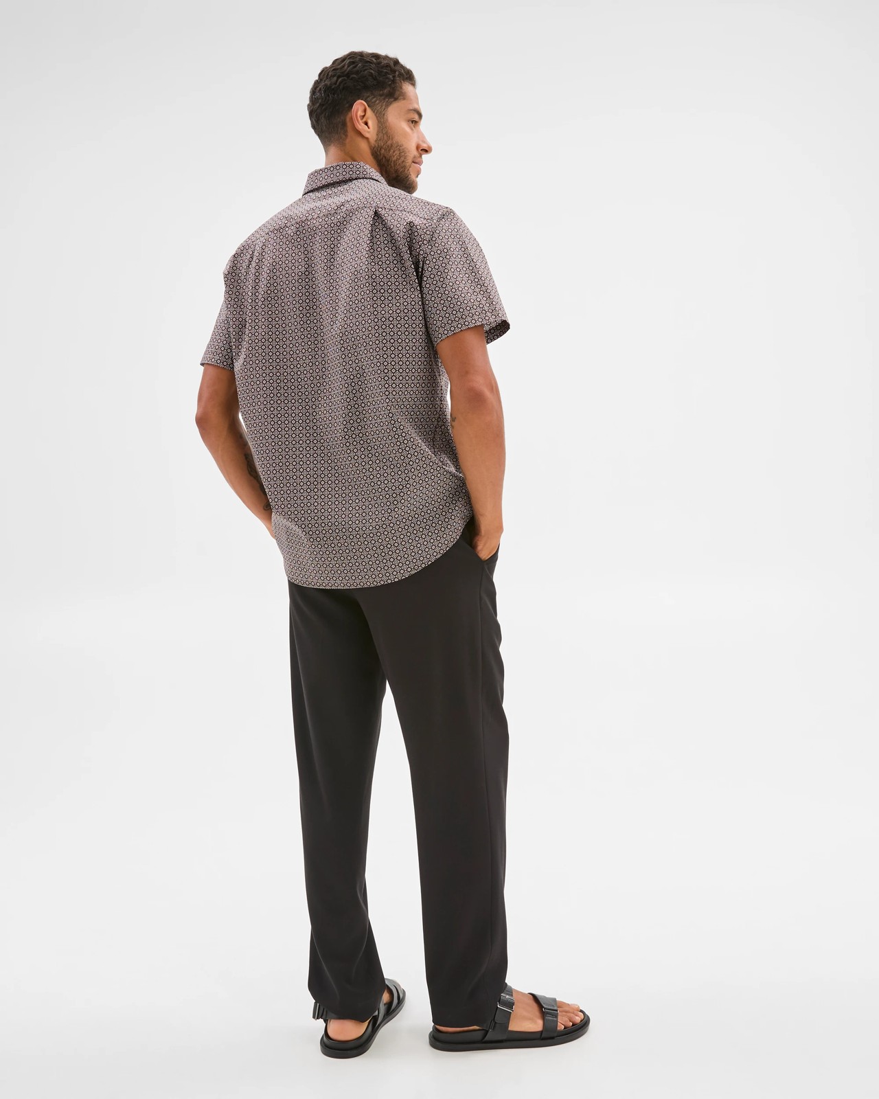 Preview Australian Cotton Short Sleeve Shirt - Choc Tile | Target Australia